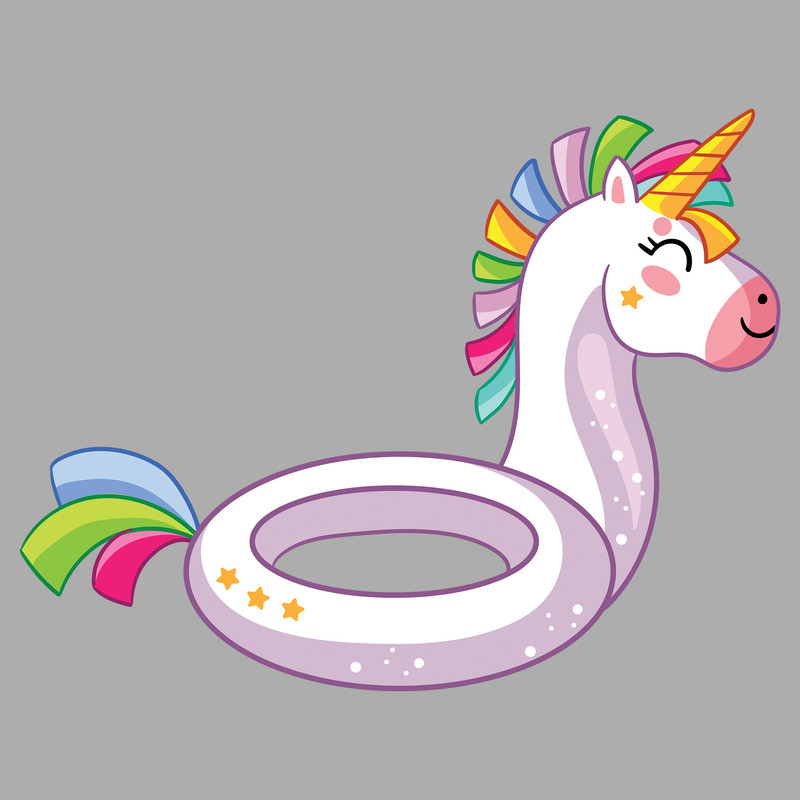 قیمت و خرید استیکر پارچه و لباس مدل dtf طرح یونیکورن کد H20.709 مجموعه 3 عددی