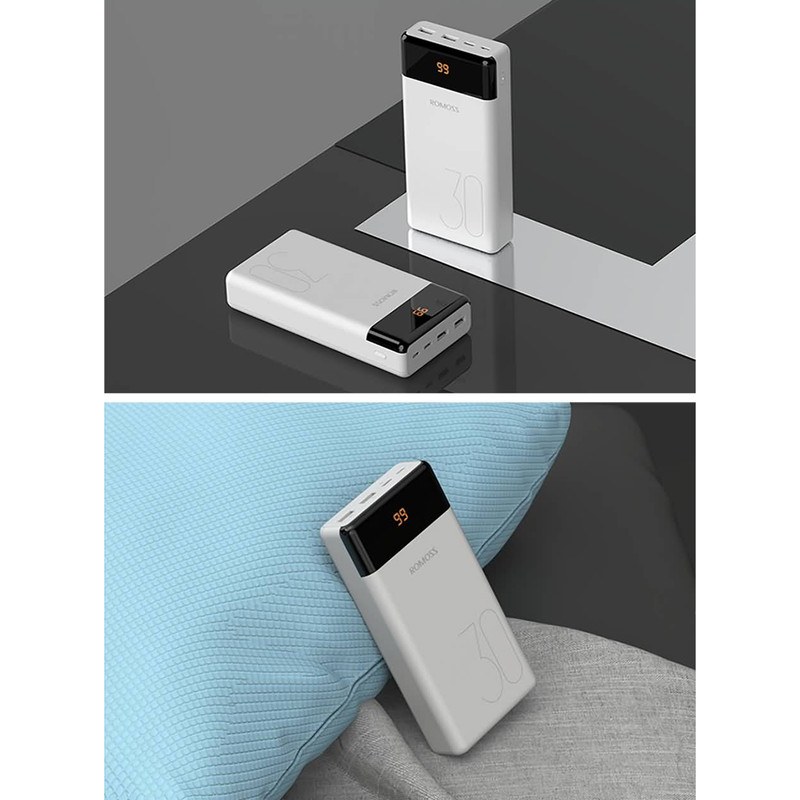 قیمت و خرید پاوربانک روموس مدل PLT-30 ظرفیت 30000 میلی آمپر ساعت