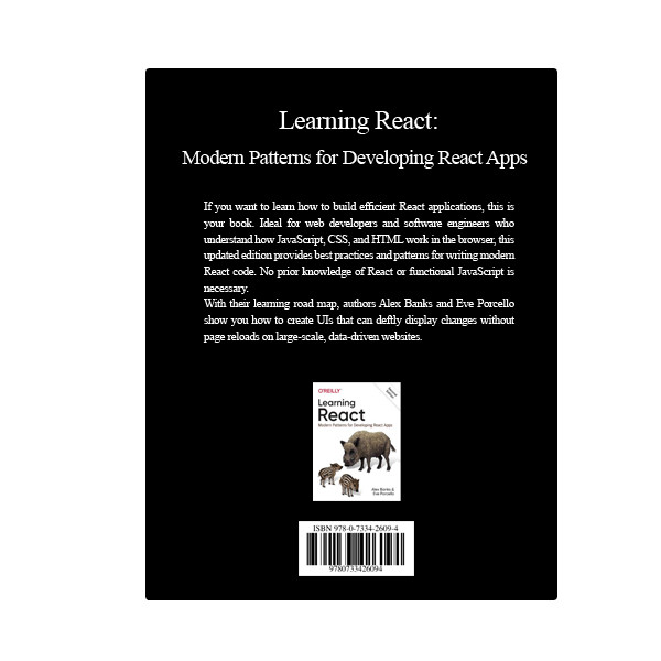 قیمت و خرید کتاب Learning React اثر Alex Banks and Eve Porcello ...