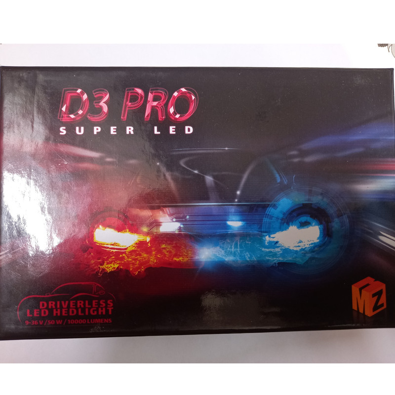 قیمت و خرید هدلایت ام زد ام مدل d3pro-h7 بسته 2 عددی