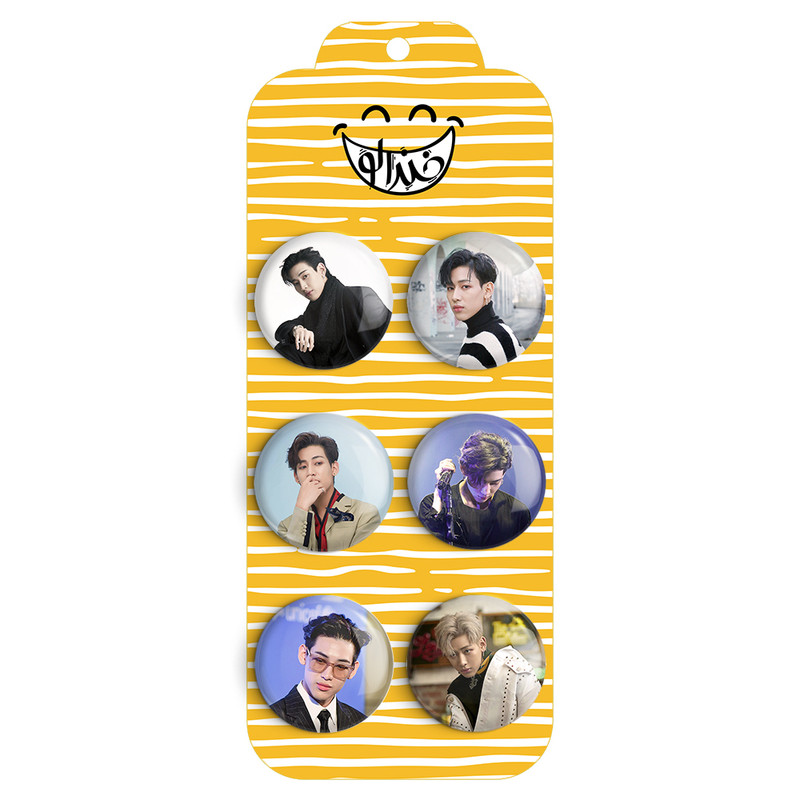 قیمت و خرید مگنت خندالو طرح بم بم گروه گات سون GOT7 کد 1246B مجموعه 6 عددی