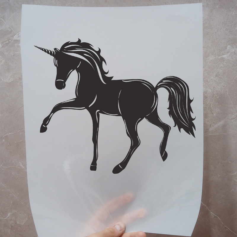 قیمت و خرید استیکر پارچه و لباس مدل dtf طرح یونیکورن کد H20.1171 مجموعه 3 عددی