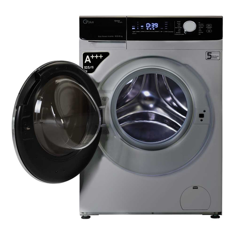 قیمت و خرید ماشین لباسشویی جی پلاس مدل GWM-P105T ظرفیت 10.5 کیلوگرم