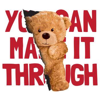 قیمت و خرید استیکر پارچه و لباس مدل dtf طرح تدی کد H20.123 مجموعه 6 عددی