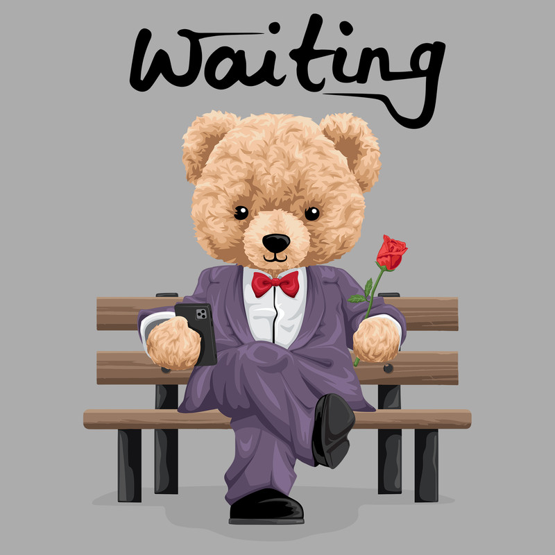 قیمت و خرید استیکر پارچه و لباس مدل dtf طرح تدی کد H20.85 مجموعه 24 عددی