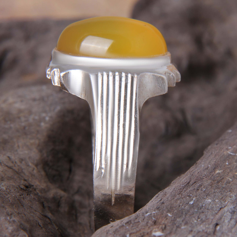 قیمت و خرید انگشتر نقره مردانه بازرگانی میلادی مدل سنگ عقیق رکاب ...