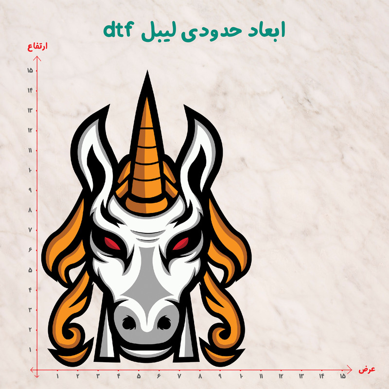 قیمت و خرید استیکر پارچه و لباس مدل dtf طرح یونیکورن کد H15.386 مجموعه 4 عددی