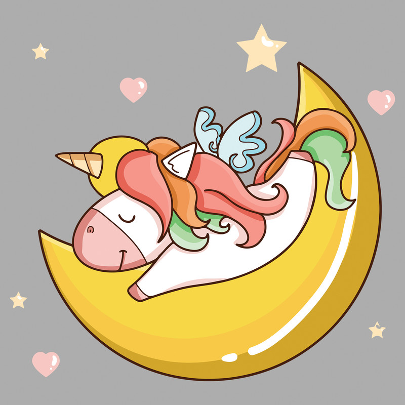 قیمت و خرید استیکر پارچه و لباس مدل dtf طرح یونیکورن کد H15.724 مجموعه 4 عددی