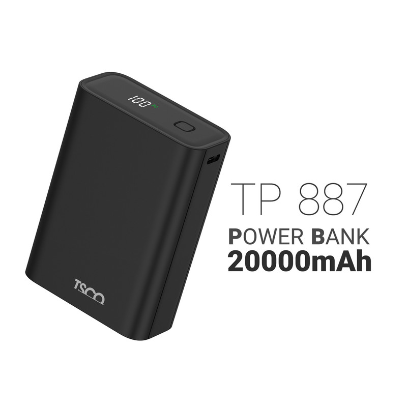 قیمت و خرید پاوربانک تسکو مدل TP 887 ظرفیت 20000 میلی آمپر ساعت
