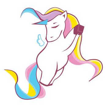 قیمت و خرید استیکر پارچه و لباس مدل dtf طرح یونیکورن کد H20.608 مجموعه 3 عددی