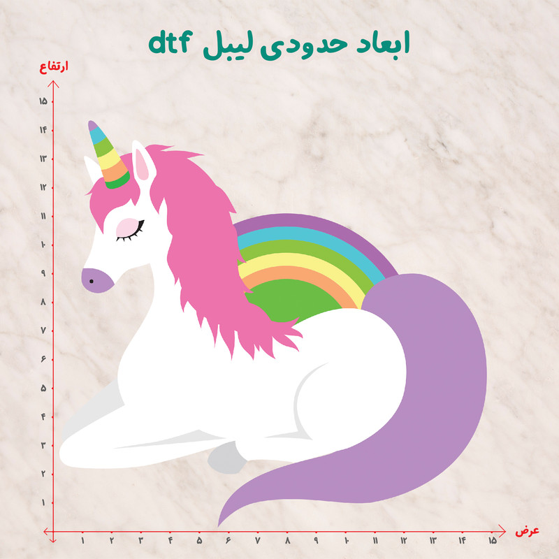 قیمت و خرید استیکر پارچه و لباس مدل dtf طرح یونیکورن کد H15.801 مجموعه 4 عددی