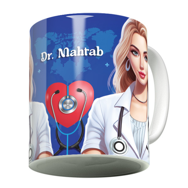 قیمت و خرید ماگ لاژید مدل اسم مهتاب طرح پزشک و دکتر