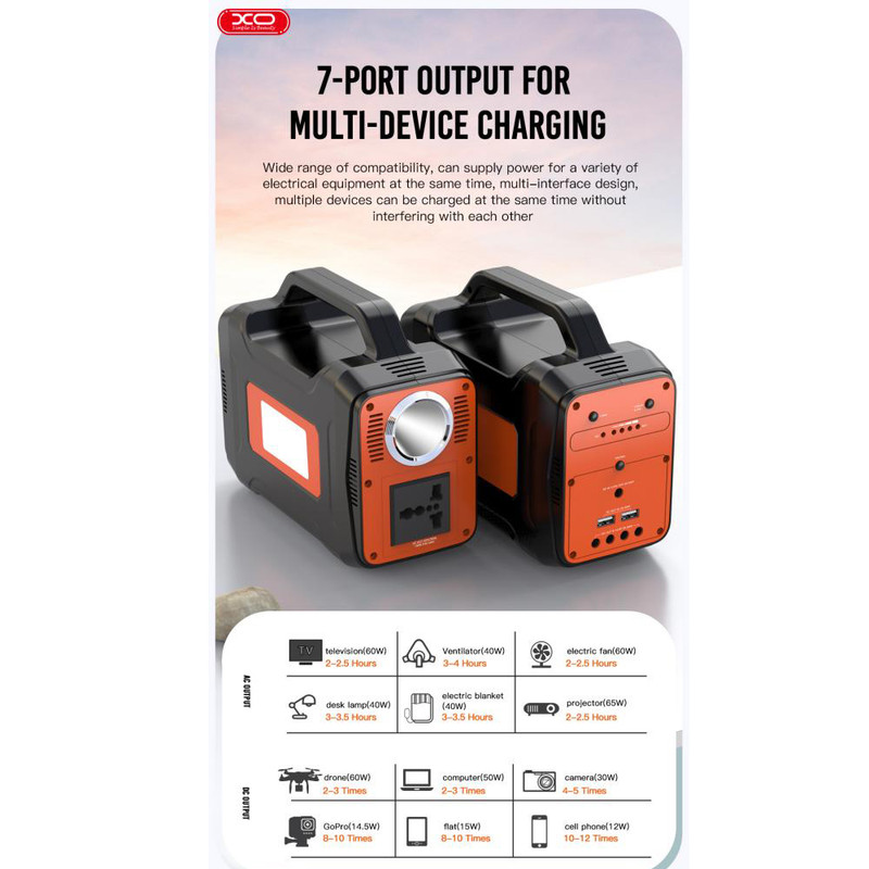 قیمت و خرید پاوربانک ایکس او مدل BS100 ظرفیت 12000 میلی آمپر ساعت