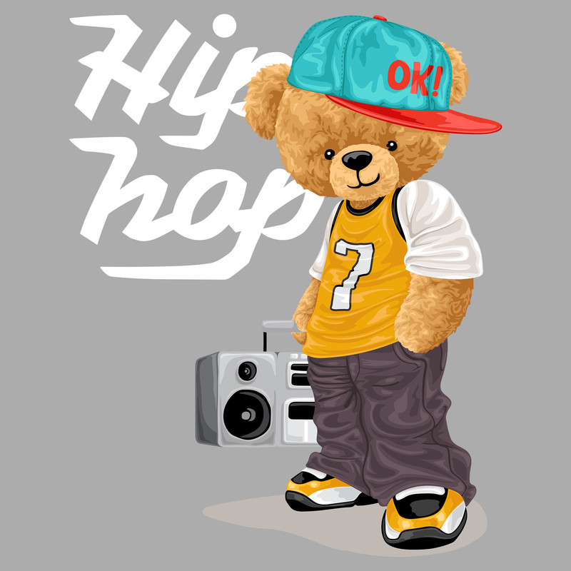 قیمت و خرید استیکر پارچه و لباس مدل dtf طرح تدی کد H20.90 مجموعه 3 عددی