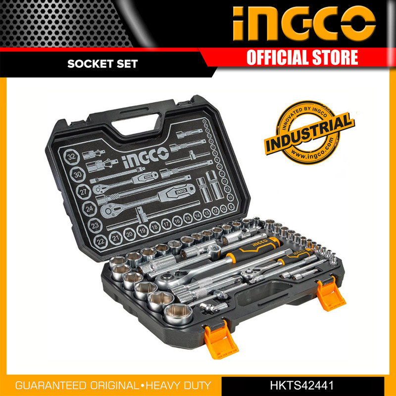 قیمت و خرید آچار بکس اینکو مدل HKTS-42441-1/2+1/4inch مجموعه 44 عددی