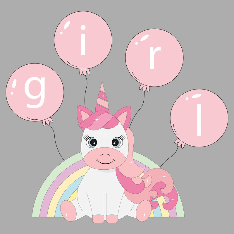 قیمت و خرید استیکر پارچه و لباس مدل dtf طرح یونیکورن کد H20.857 مجموعه 3 عددی