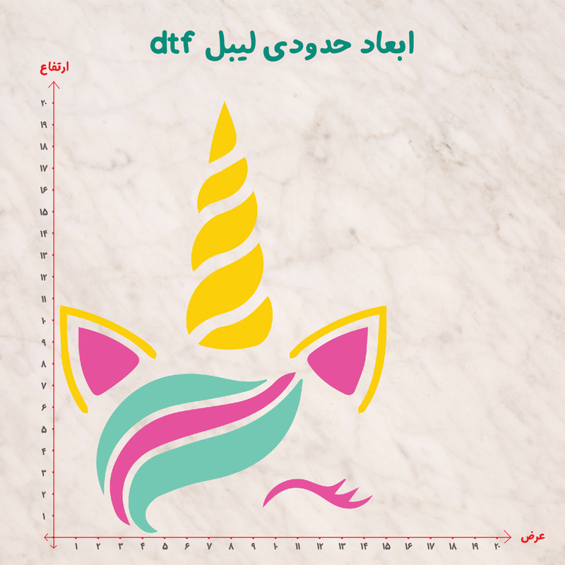 قیمت و خرید استیکر پارچه و لباس مدل dtf طرح یونیکورن کد H20.35 مجموعه 3 عددی