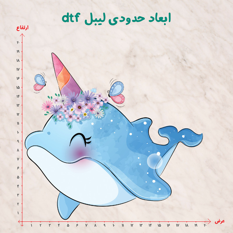 قیمت و خرید استیکر پارچه و لباس مدل dtf طرح یونیکورن کد H20.470 مجموعه 6 عددی
