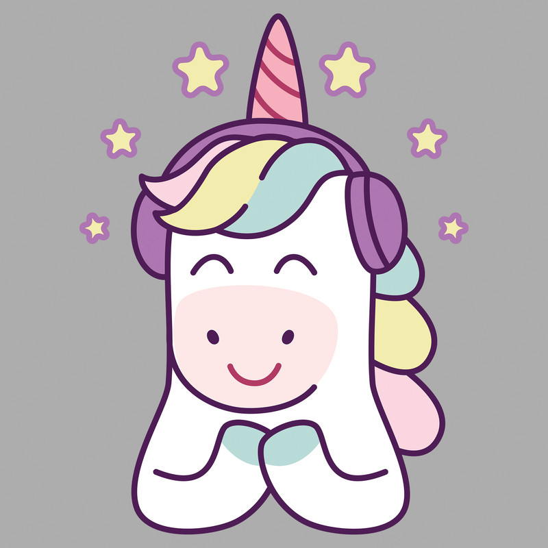 قیمت و خرید استیکر پارچه و لباس مدل dtf طرح یونیکورن کد H20.836 مجموعه 3 عددی