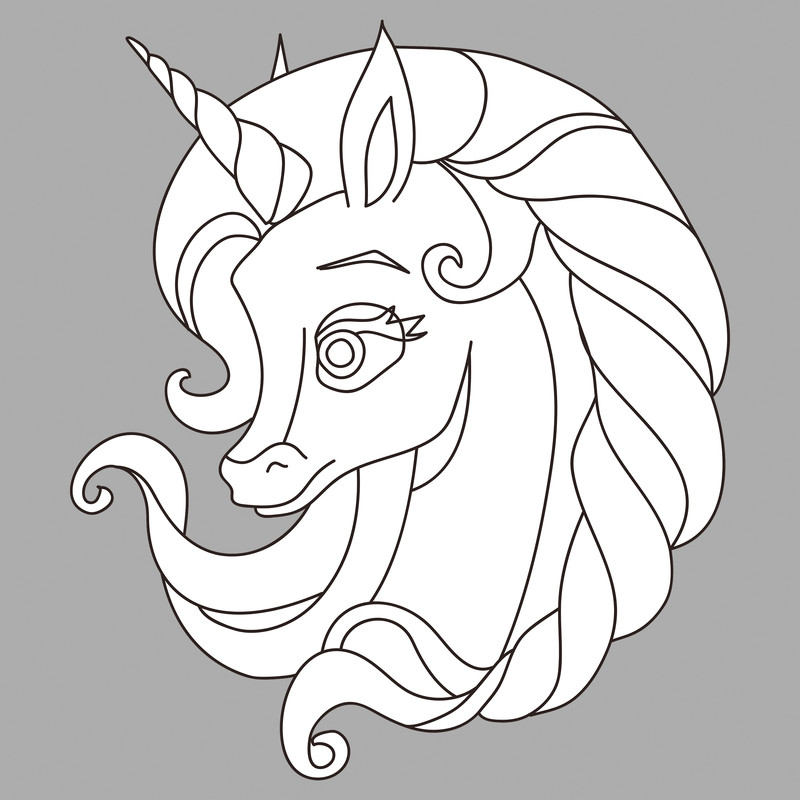 قیمت و خرید استیکر پارچه و لباس مدل dtf طرح یونیکورن کد H15.1044 مجموعه 4 عددی