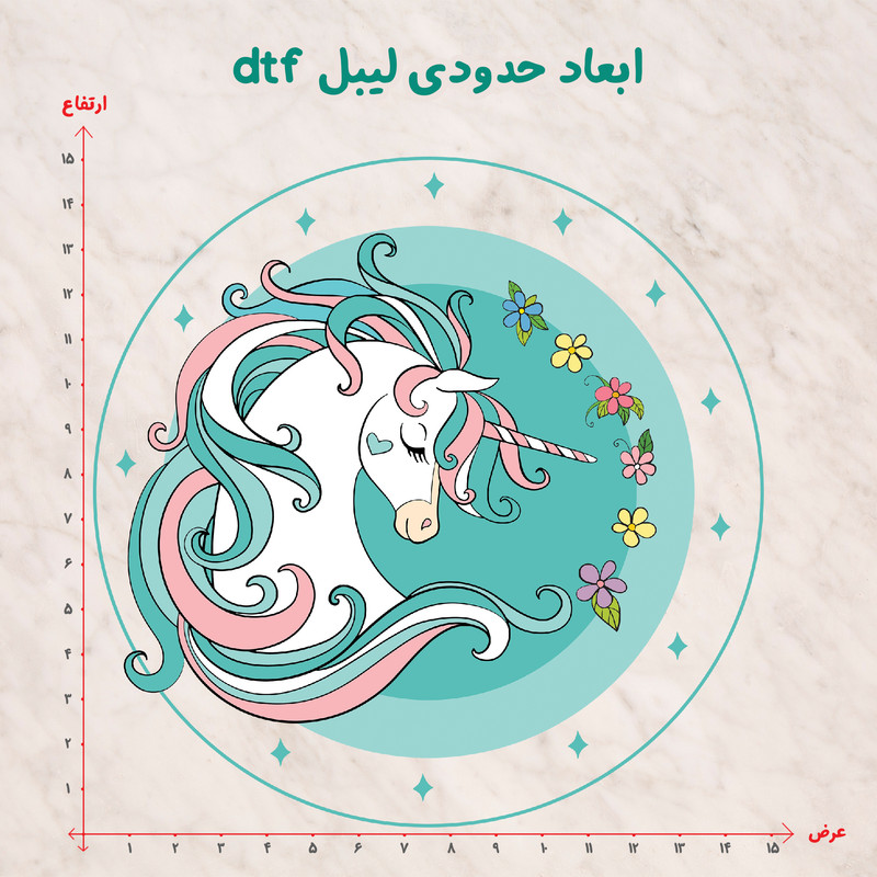قیمت و خرید استیکر پارچه و لباس مدل dtf طرح یونیکورن کد H15.245 مجموعه 4 عددی