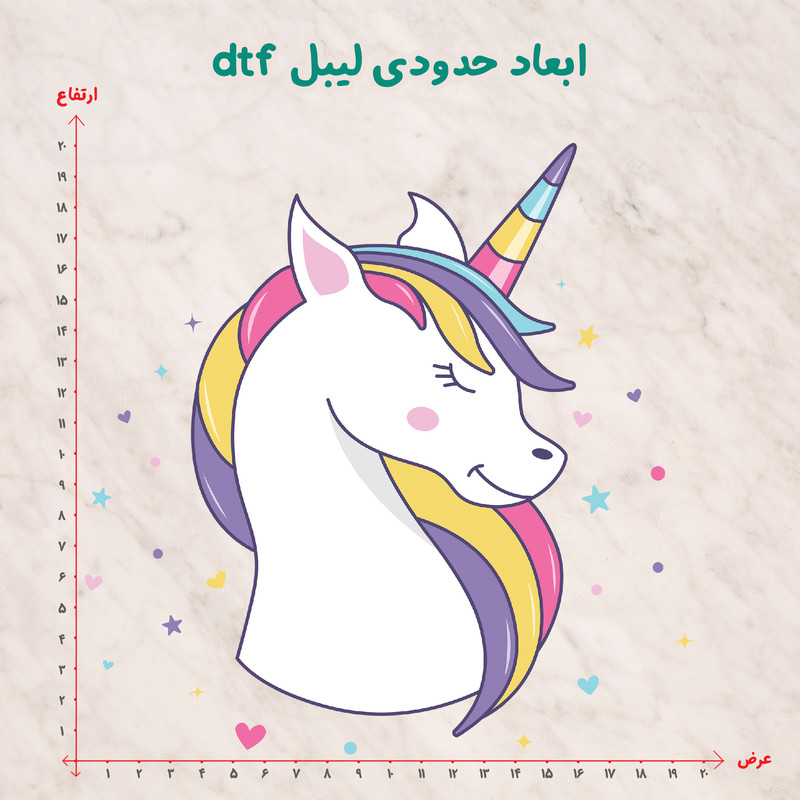 قیمت و خرید استیکر پارچه و لباس مدل dtf طرح یونیکورن کد H20.467 مجموعه 3 عددی