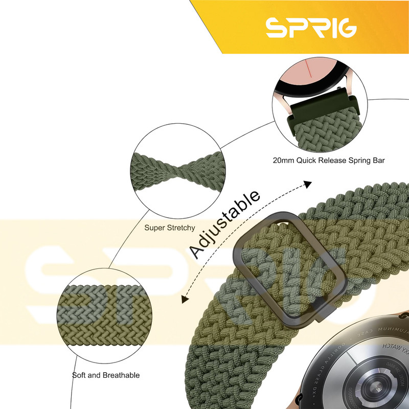 قیمت و خرید بند اسپریگ مدل Braided Loop TW مناسب برای ساعت هوشمند میبرو ...