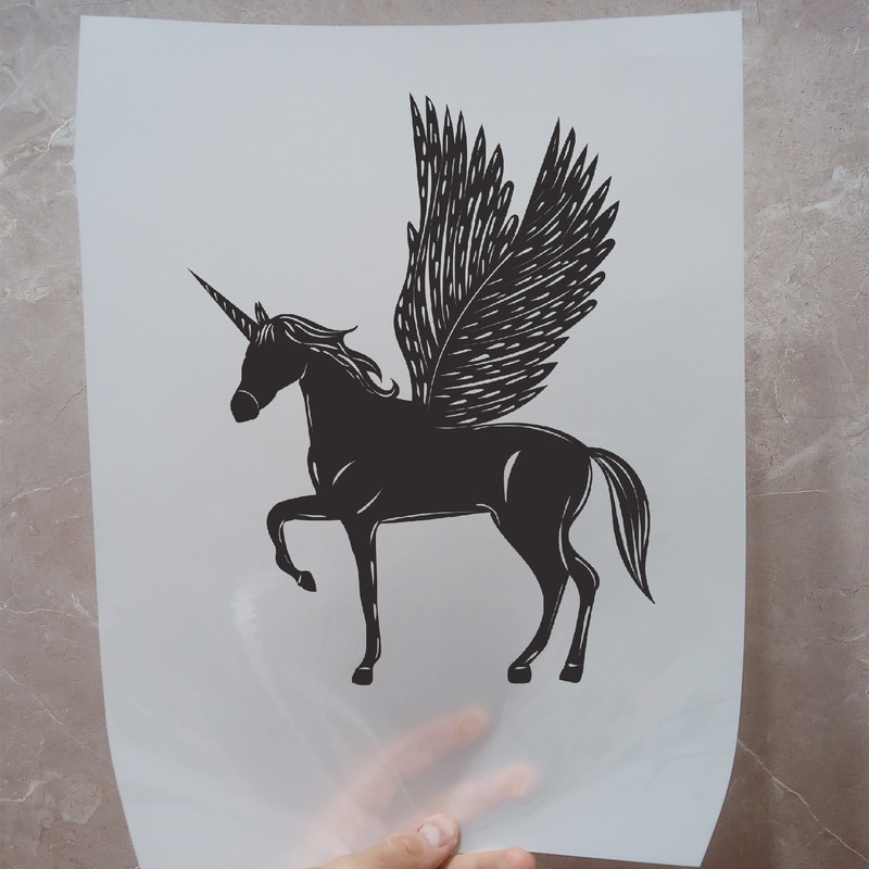 قیمت و خرید استیکر پارچه و لباس مدل dtf طرح یونیکورن کد H20.1147 مجموعه 3 عددی