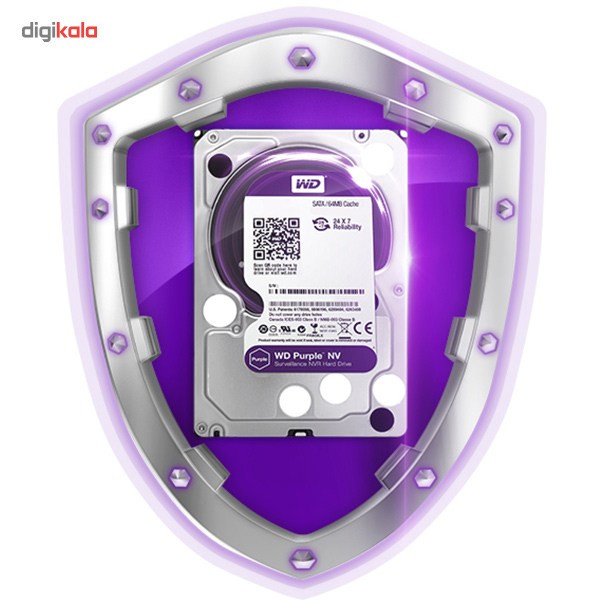 قیمت و خرید هارددیسک اینترنال وسترن دیجیتال مدل Purple NV WD6NPURX ...