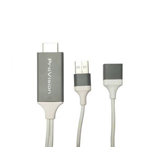 مشخصات، قیمت و خرید کابل تبدیل لایتنینگ به AUX / USB-C پرووان مدل PCA46 ...