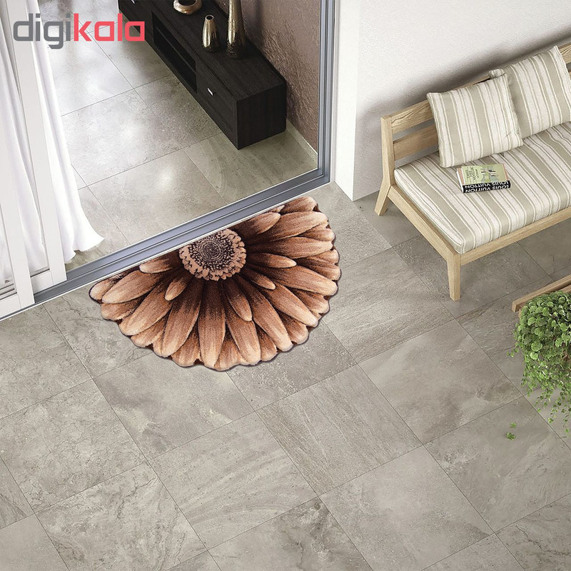 قیمت و خرید پادری زرباف طرح گل داوودی سایز 80×50 سانتی متر
