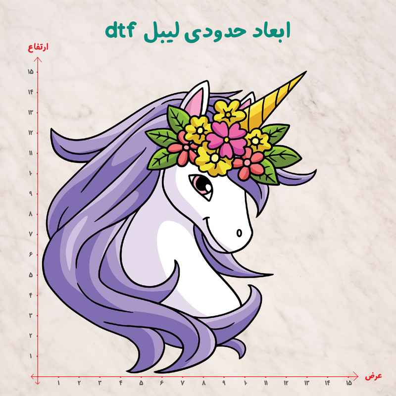 قیمت و خرید استیکر پارچه و لباس مدل dtf طرح یونیکورن کد H15.296 مجموعه 4 عددی