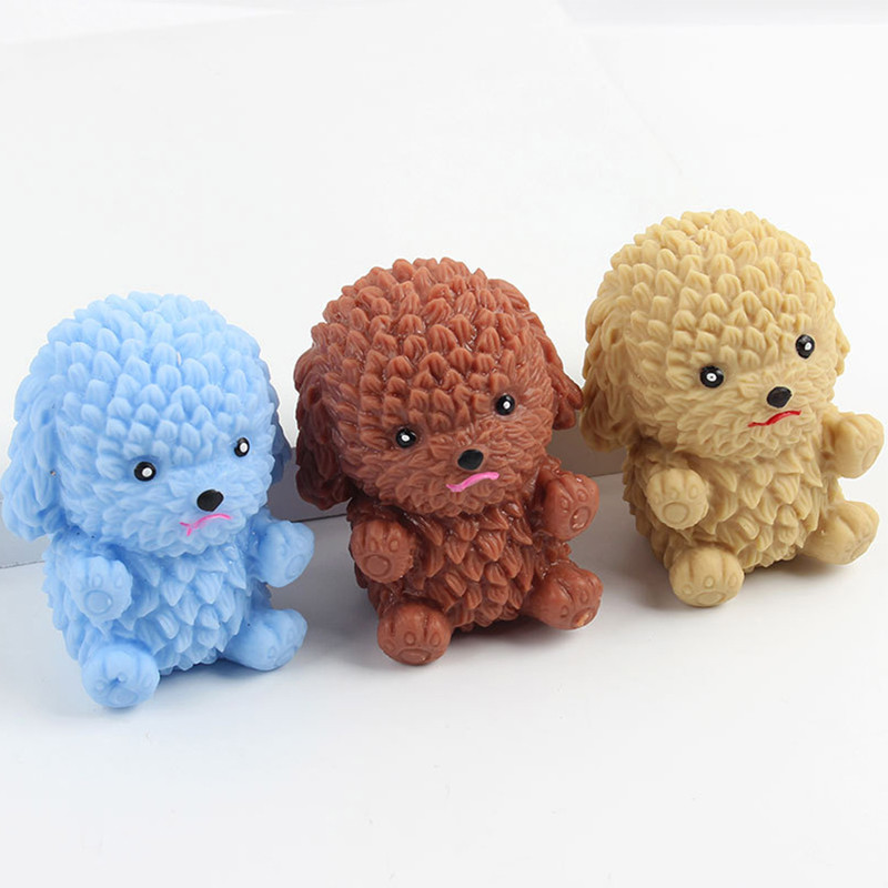 قیمت و خرید فیجت ضد استرس دنیای سرگرمی های کمیاب مدل خامه ای طرح سگ تدی کد DSK-A487