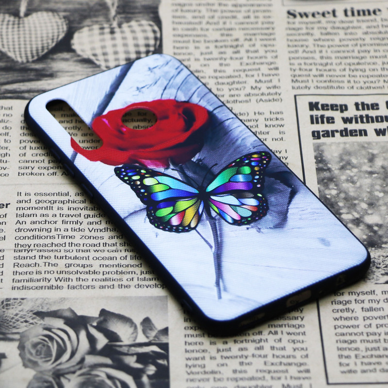 قیمت و خرید کاور طرح Rose and Butterfly مدل SS-01 مناسب برای گوشی ...