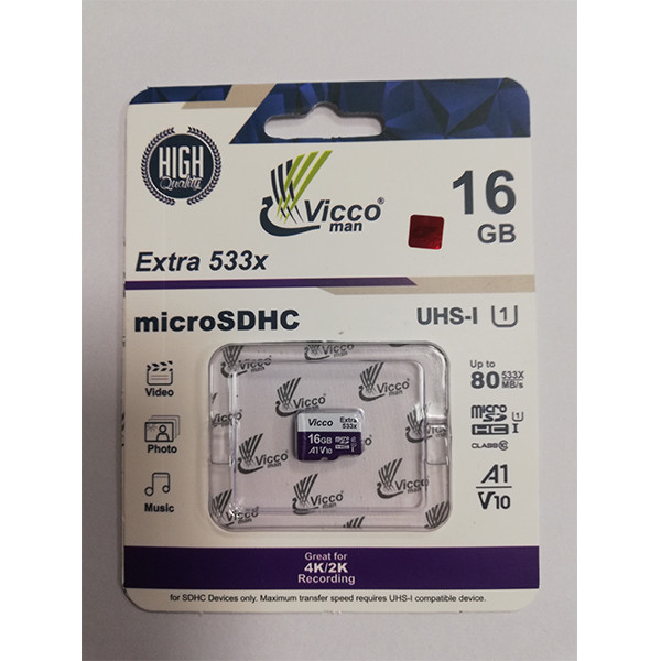 قیمت و خرید کارت حافظه microSDXC ویکومن مدل Extra 533X کلاس 10 استاندارد UHS-I U1 سرعت 80MBps ...