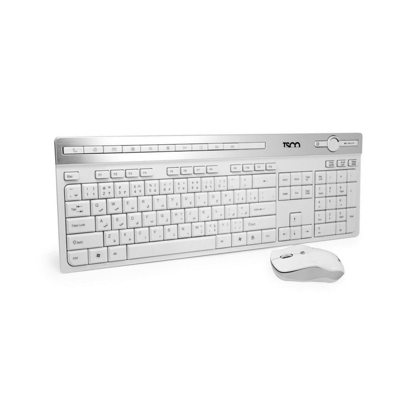 قیمت و خرید کیبورد و ماوس بی سیم تسکو مدل TKM7106W