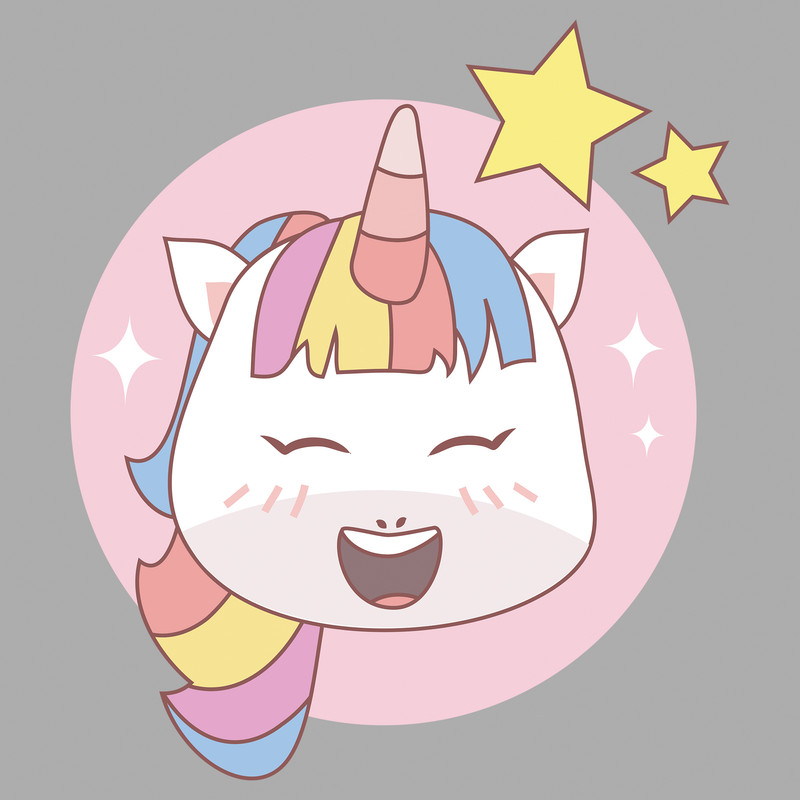 قیمت و خرید استیکر پارچه و لباس مدل dtf طرح یونیکورن کد H15.173 مجموعه 4 عددی