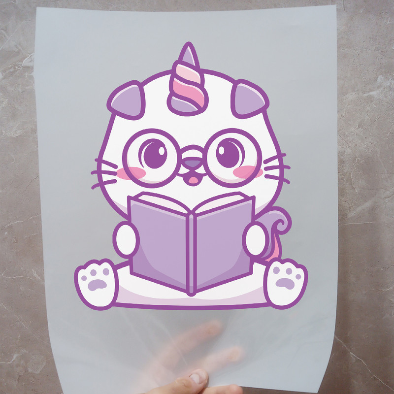 قیمت و خرید استیکر پارچه و لباس مدل dtf طرح یونیکورن کد H15.942 مجموعه 4 عددی