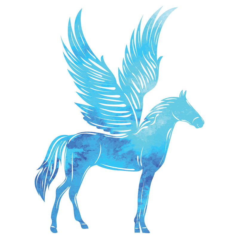 قیمت و خرید استیکر پارچه و لباس مدل dtf طرح یونیکورن کد H15.1026 مجموعه 4 عددی