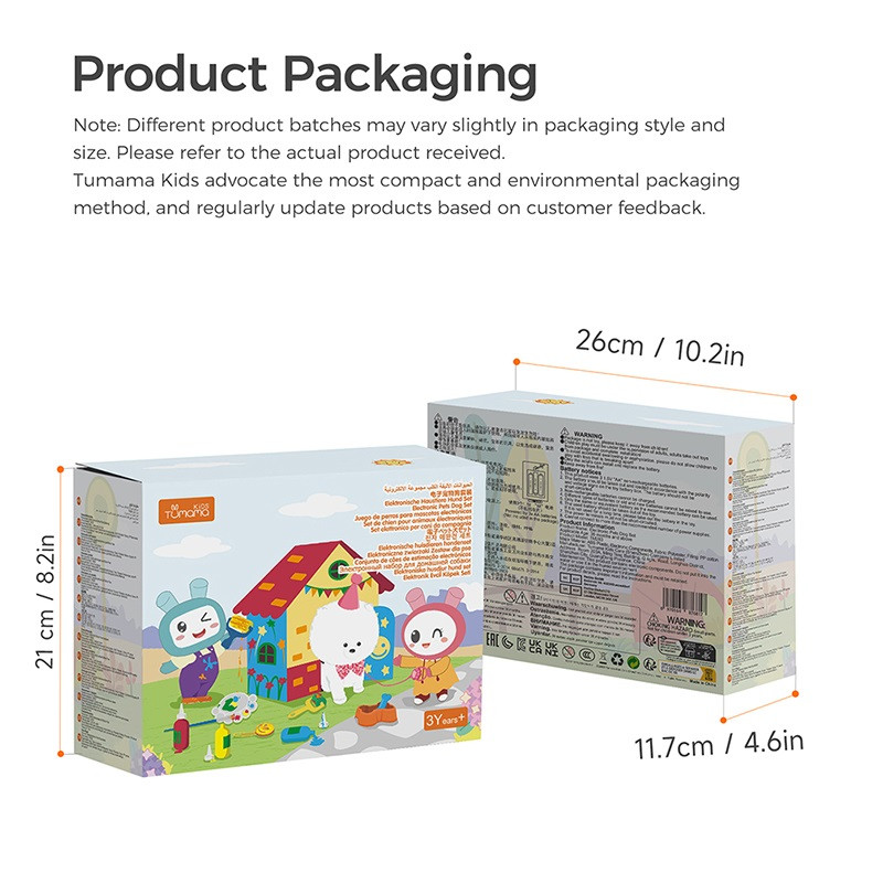 قیمت و خرید ربات توماما کیدز مدل TM-283 طرح سگ مجموعه 14 عددی