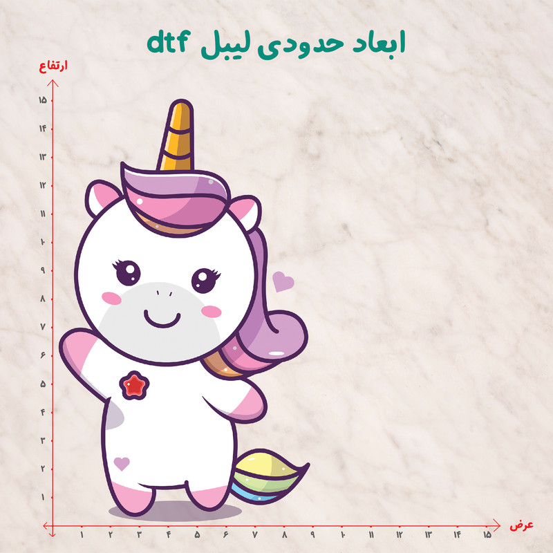 قیمت و خرید استیکر پارچه و لباس مدل dtf طرح یونیکورن کد H15.918 مجموعه 4 عددی