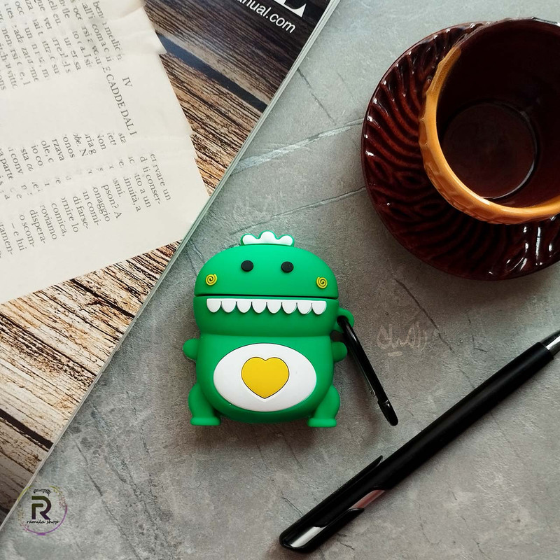 قیمت و خرید کاور رامیلا طرح دایناسور مدل Green Dino مناسب برای کیس اپل