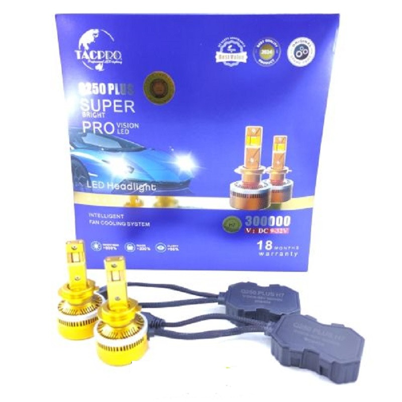 قیمت و خرید لامپ هدلایت خودرو تک پرو مدل q250 plus بسته 2 عددی