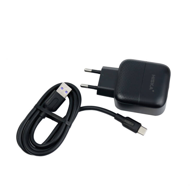 قیمت و خرید شارژر دیواری هیسکا مدل H-111Q به همراه کابل تبدیل USB-C