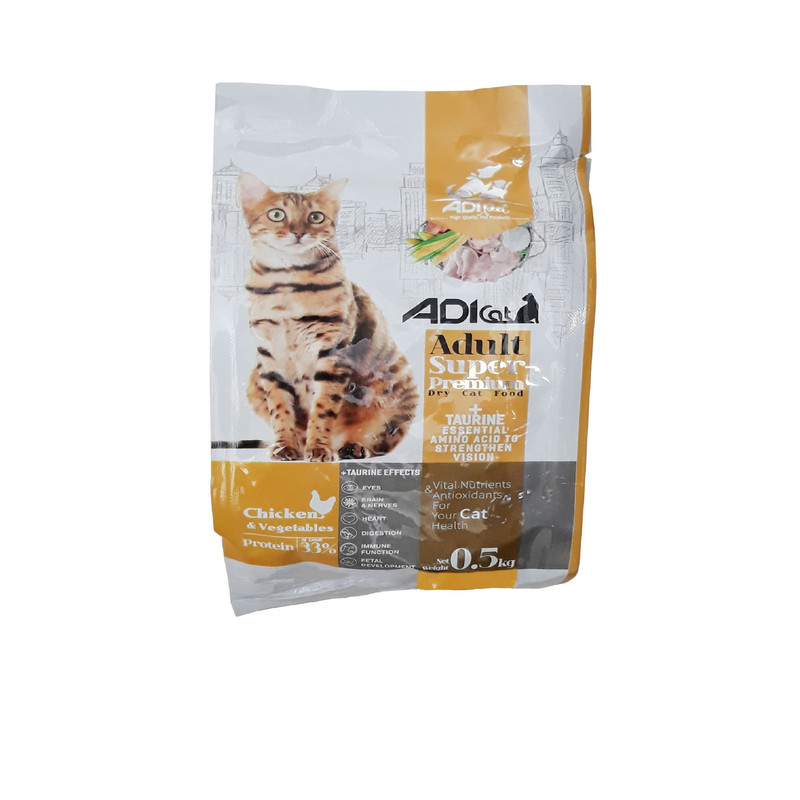 قیمت و خرید غذای خشک گربه آدی کد 2590 وزن 0.5 کیلوگرم
