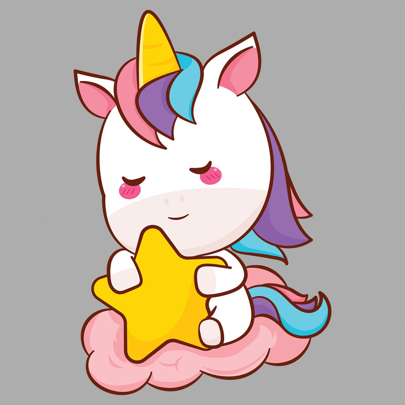 قیمت و خرید استیکر پارچه و لباس مدل dtf طرح یونیکورن کد H20.557 مجموعه 3 عددی