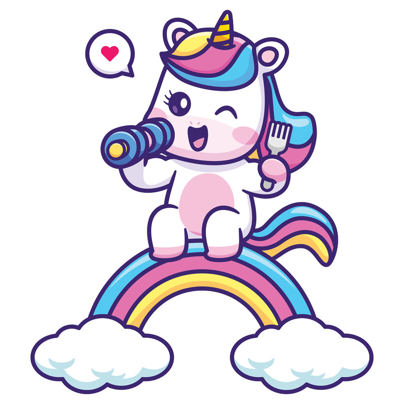 قیمت و خرید استیکر پارچه و لباس مدل dtf طرح یونیکورن کد H20.625 مجموعه 3 عددی