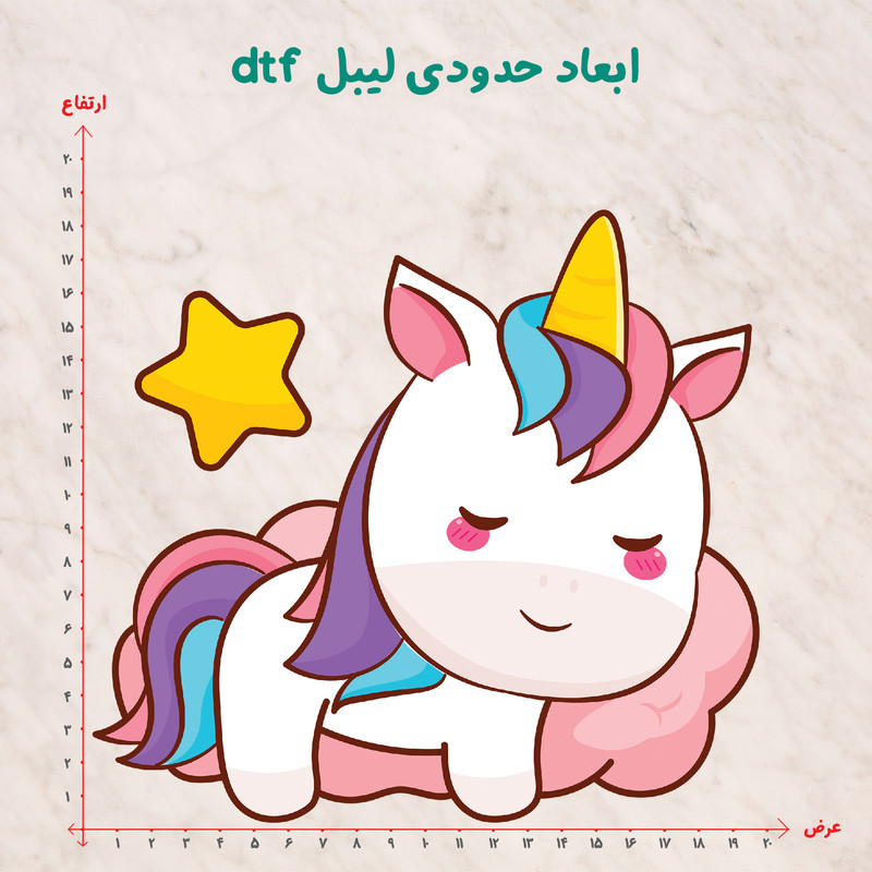 قیمت و خرید استیکر پارچه و لباس مدل dtf طرح یونیکورن کد H20.559 مجموعه 3 عددی
