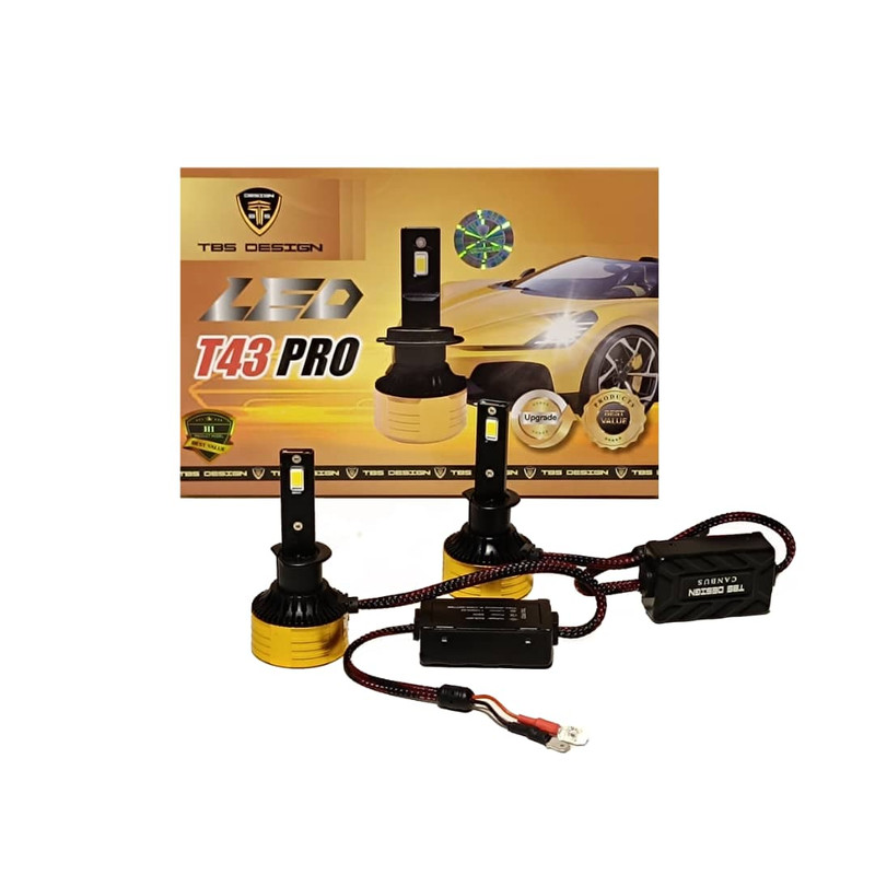 قیمت و خرید لامپ هدلایت خودرو تی بی اس دیزاین مدل T43 PRO پایه H7 بسته دو عددی