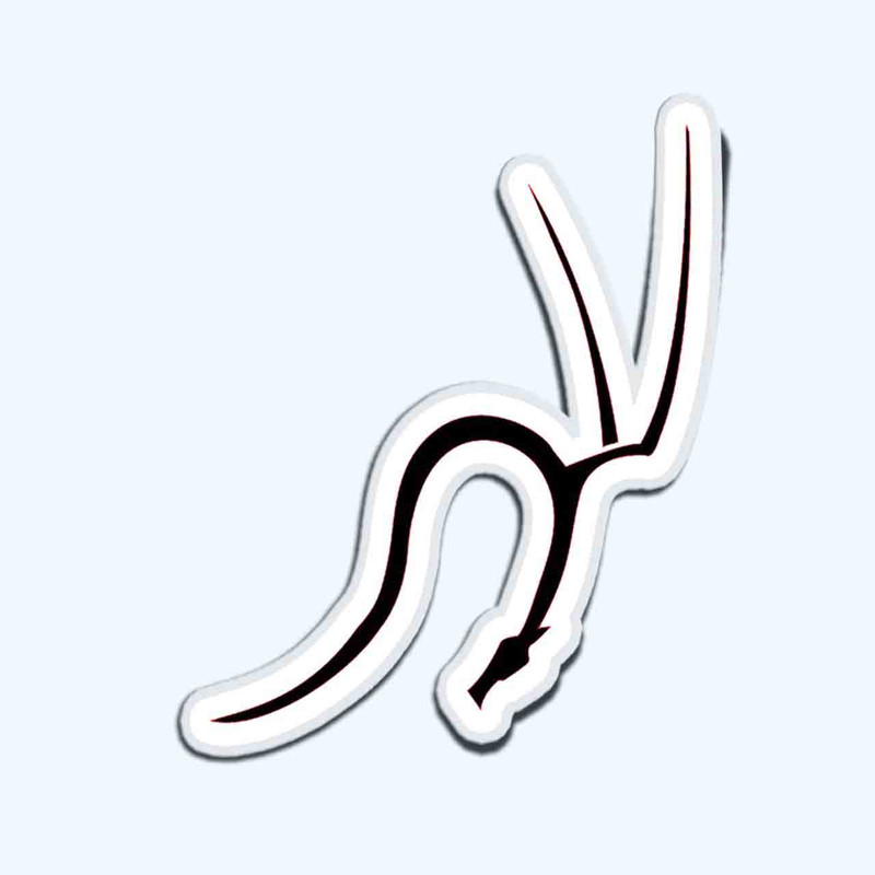 قیمت و خرید استیکر لپ تاپ طرح Kali linux logo Black & Red Sticker کد ST1052